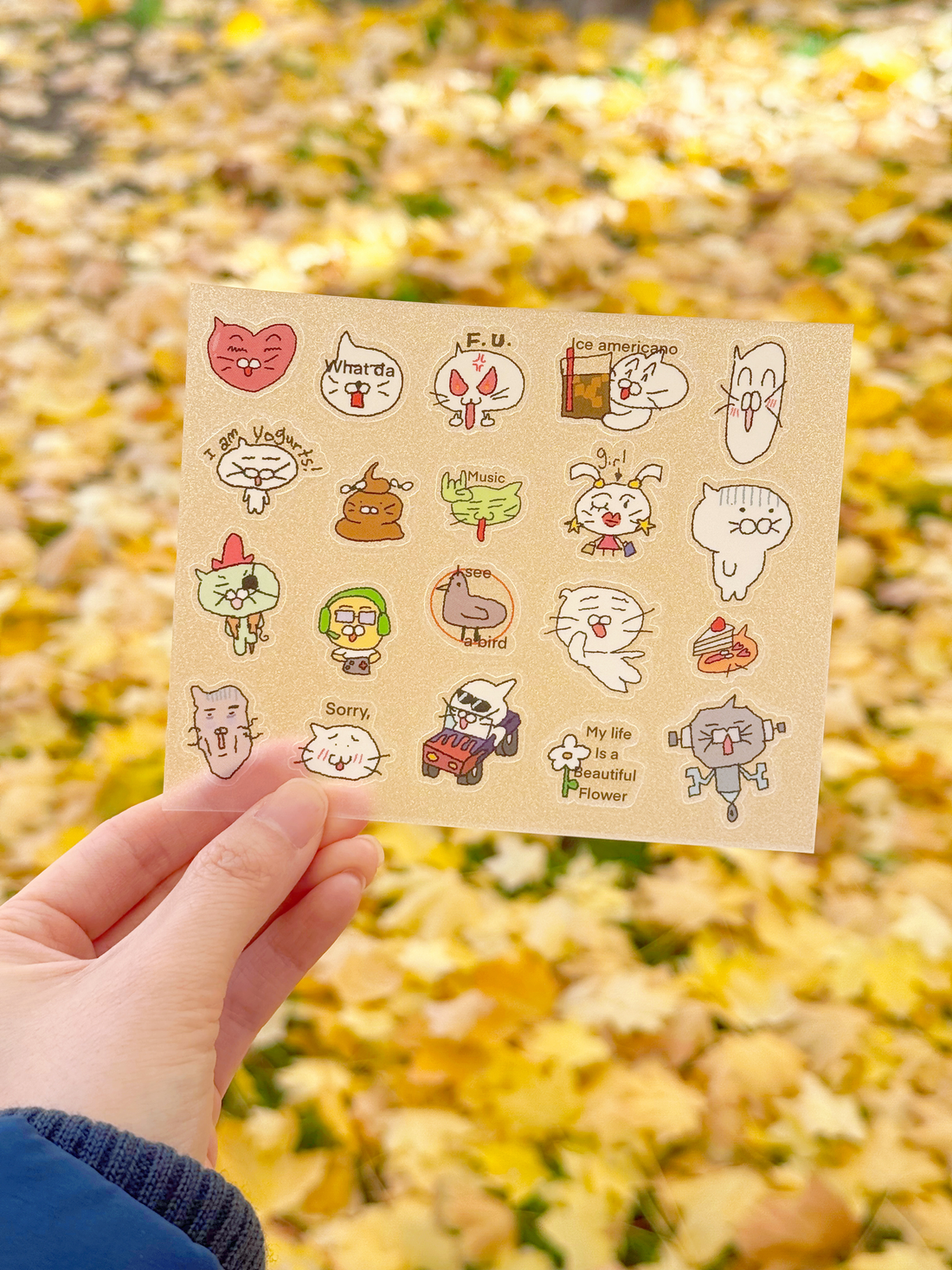 crusty sticker sheet – yogurts